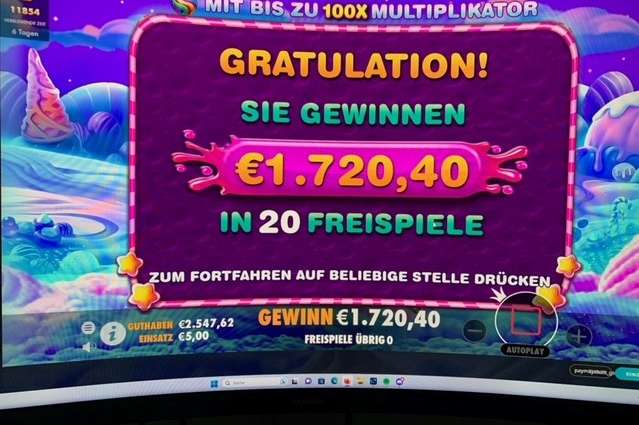Sweet Bonanza Big Win: 1400 USD Jackpot + Winning Images
